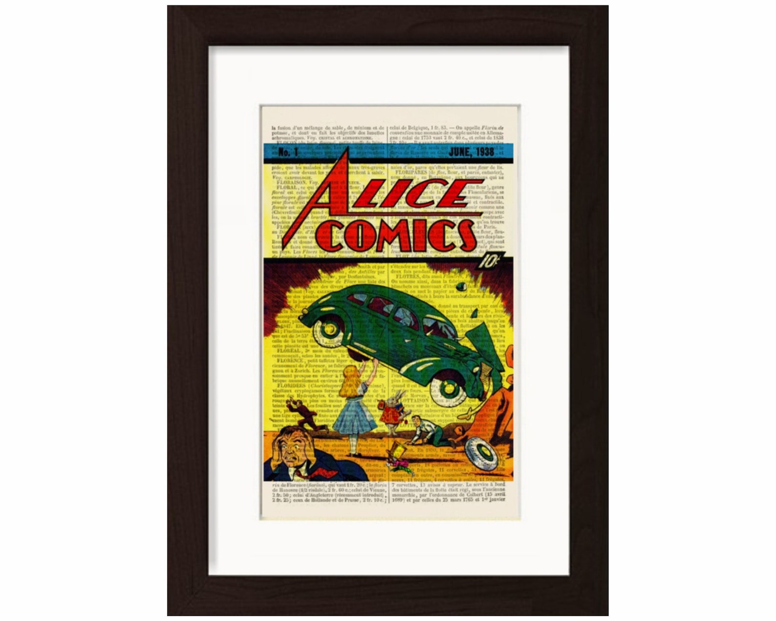 Alice Shows Superman How It is Done in Alice Comic Cheered on - Etsy