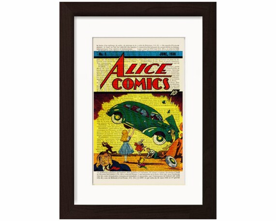 Alice Shows Superman How It is Done in Alice Comic Cheered on | Etsy