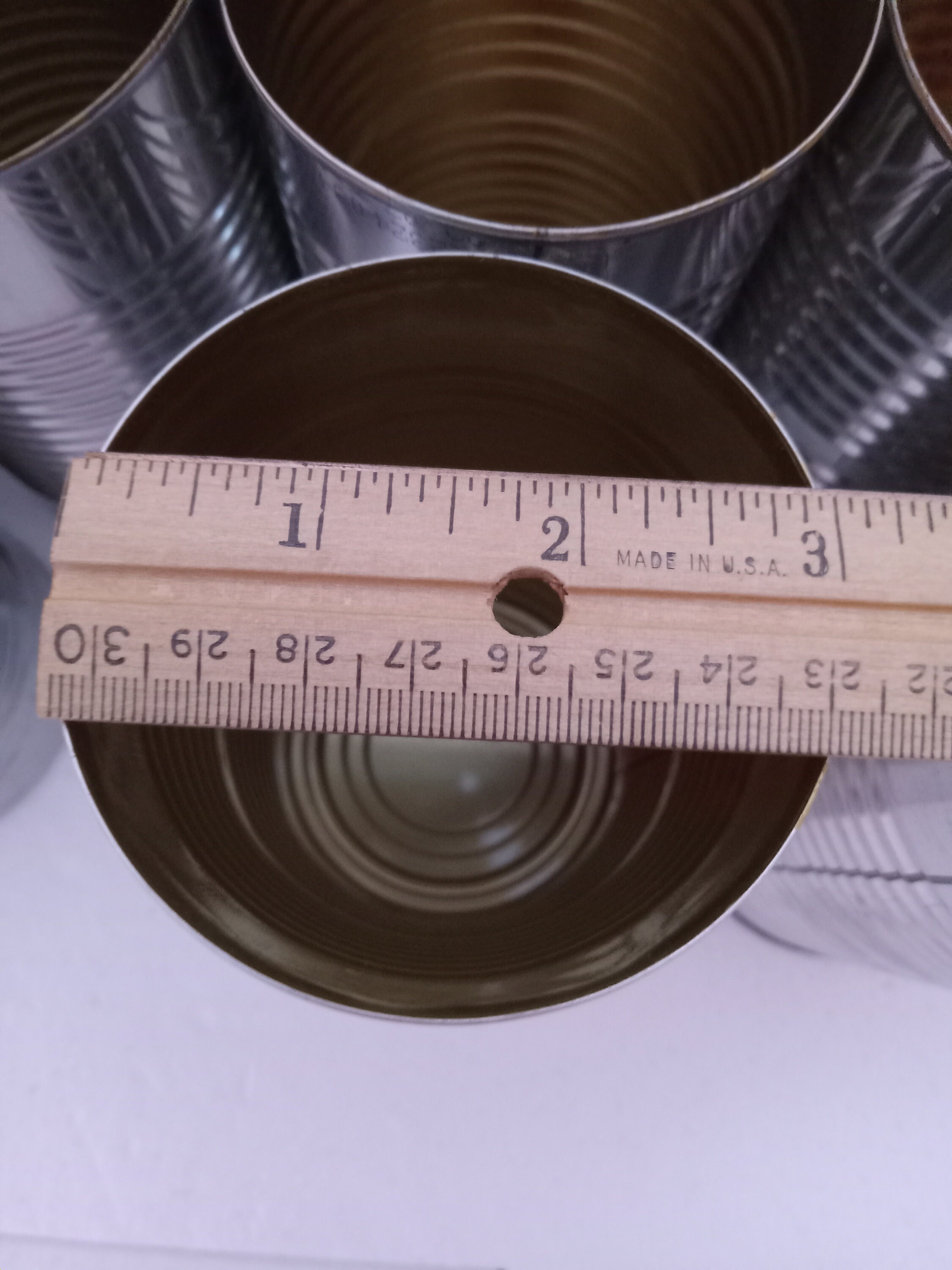 8 Tall Tin Cans / Metal Cans - Etsy