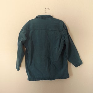 90s Green Denim Chore Jacket, Medium Large Unisex Cotton Color Jean ...