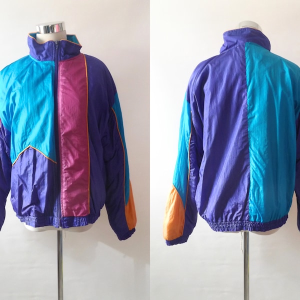 Womens Color Block 80s Windbreaker - Etsy