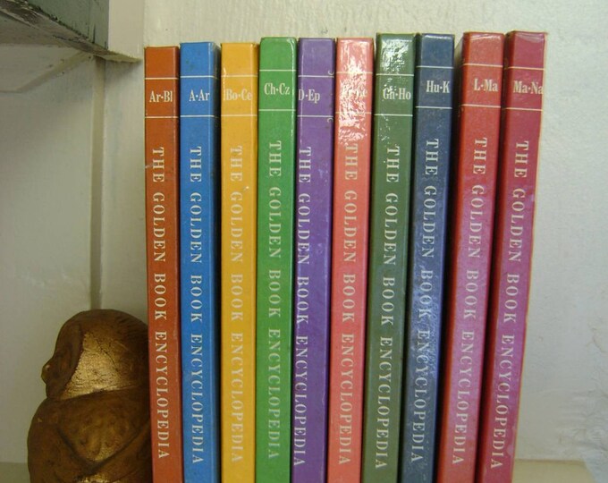 Vintage 1960 the Golden Book Encyclopedia Set 1-10 - Etsy