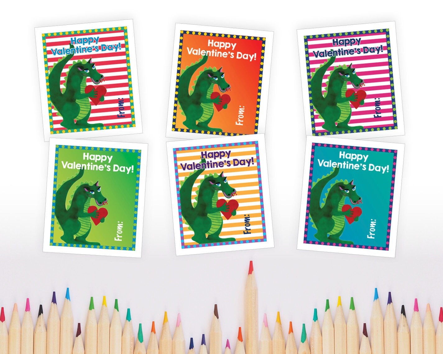 DIY Dragon Valentine's Card - Fun, Modern, Dragon Heart School ...