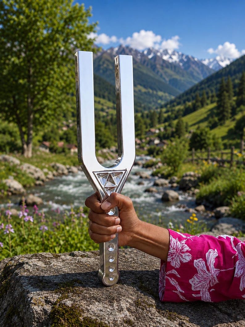 Handmade Aluminum Tuning Fork – Solar Plexus Chakra E 324hz Sound ...