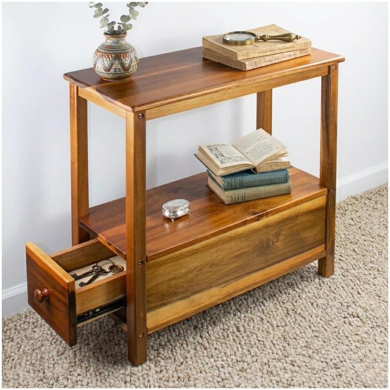 Narrow Wood Night Stands - Etsy