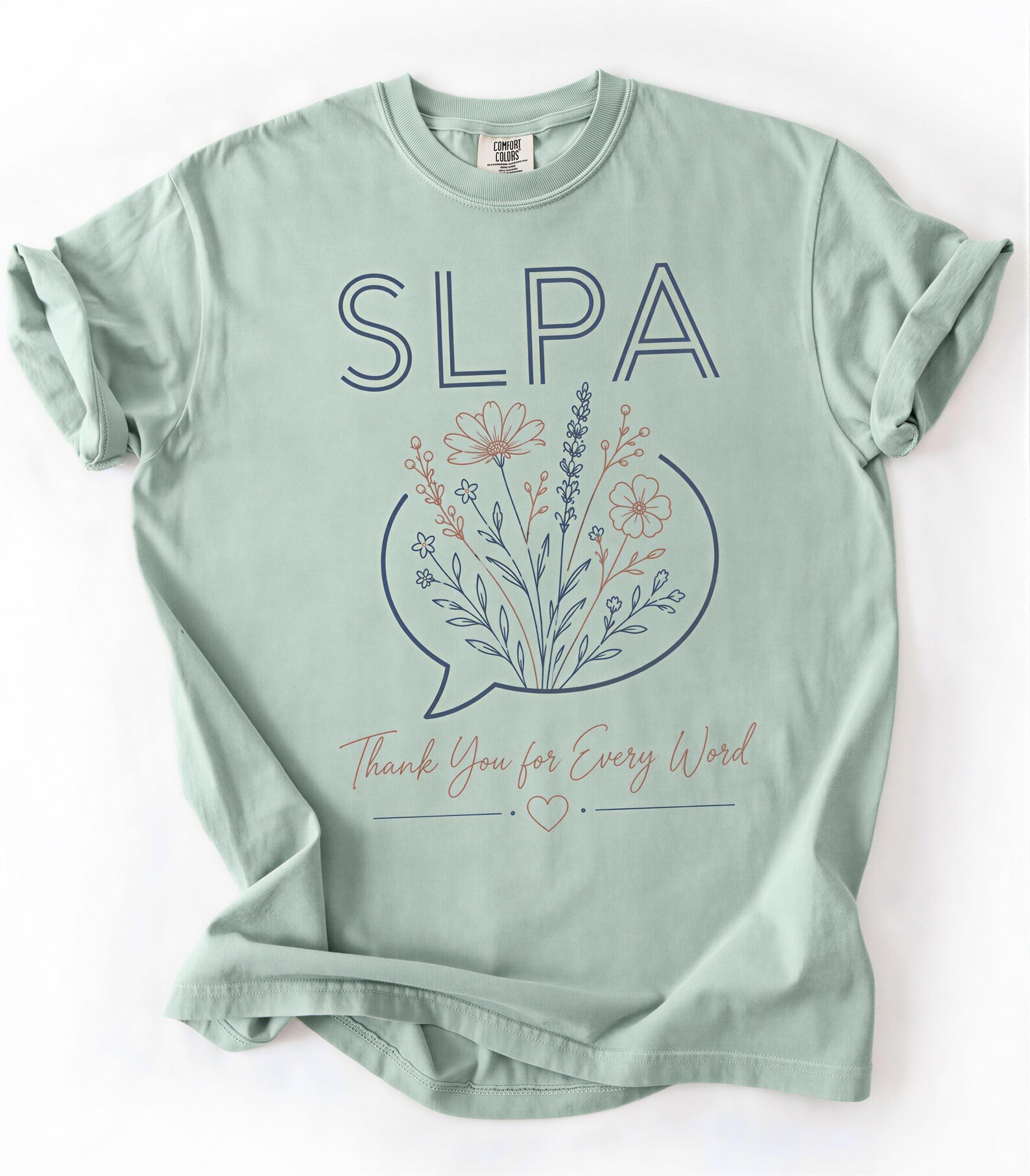 Speech Language Pathologist Assistant Shirt - Floral Thank You Design ...