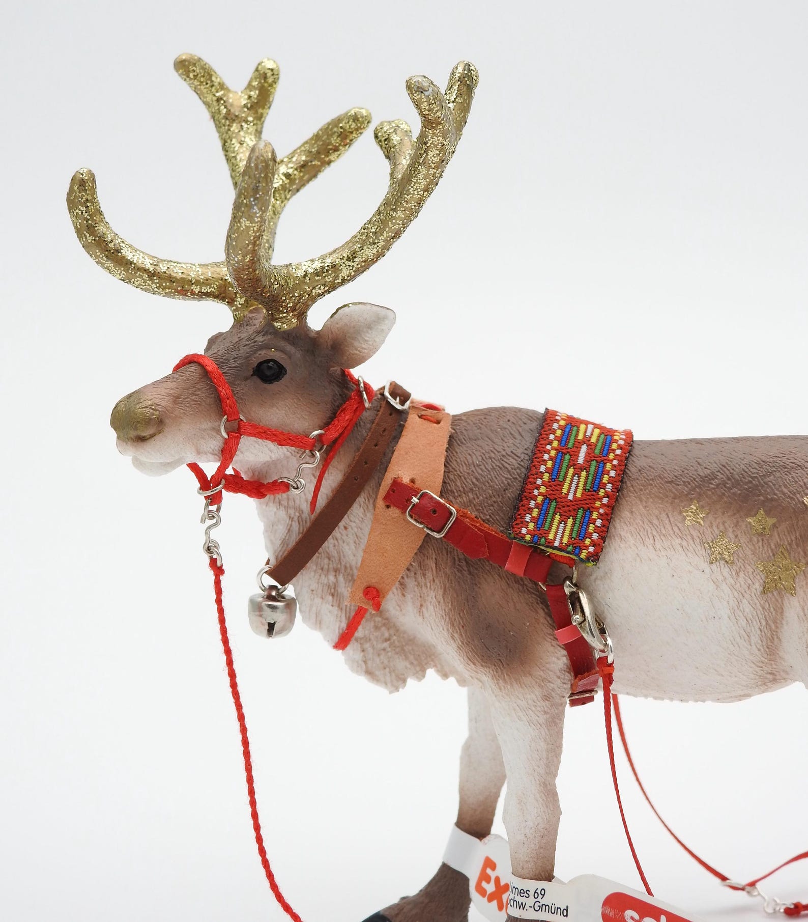 Handmade Christmas Harness for Schleich-size Reindeer – 2 Variations ...