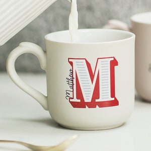 Personalised Letter Alphabet Initial Mug Cup Christmas Gift - Etsy