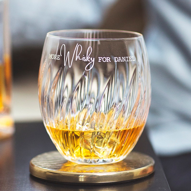Personalised Whisky Crystal Glass Tumbler Whisky Lover Whisky Etsy