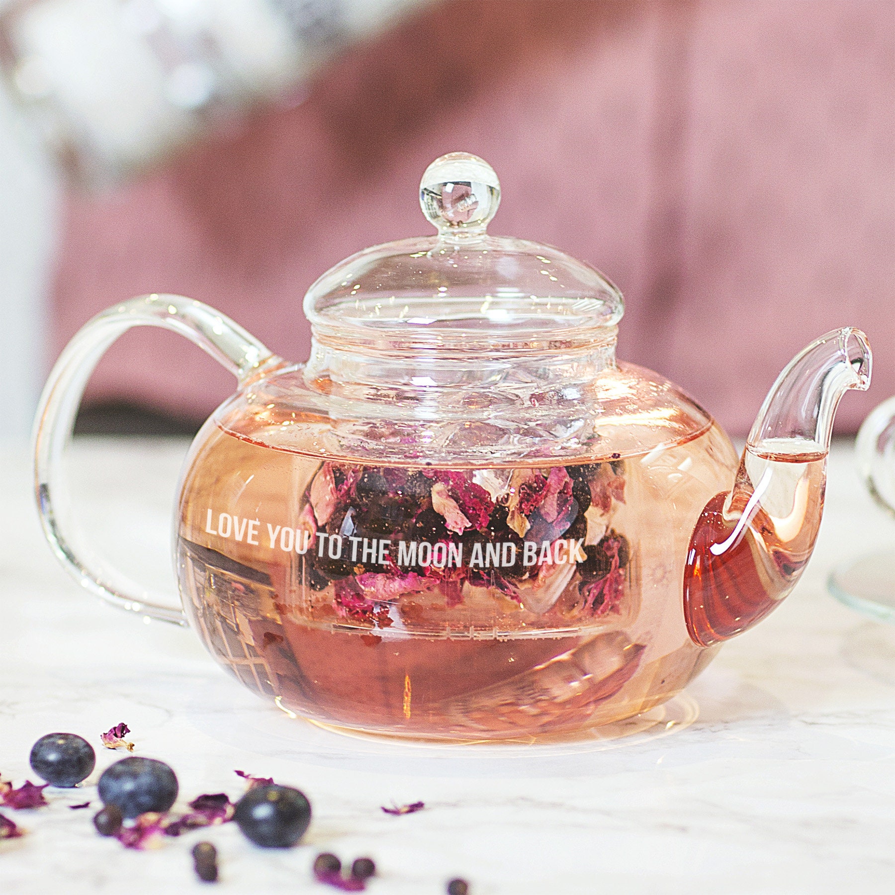 Personalised Glass Teapot and Teacup Set Personalized Gin & | Etsy