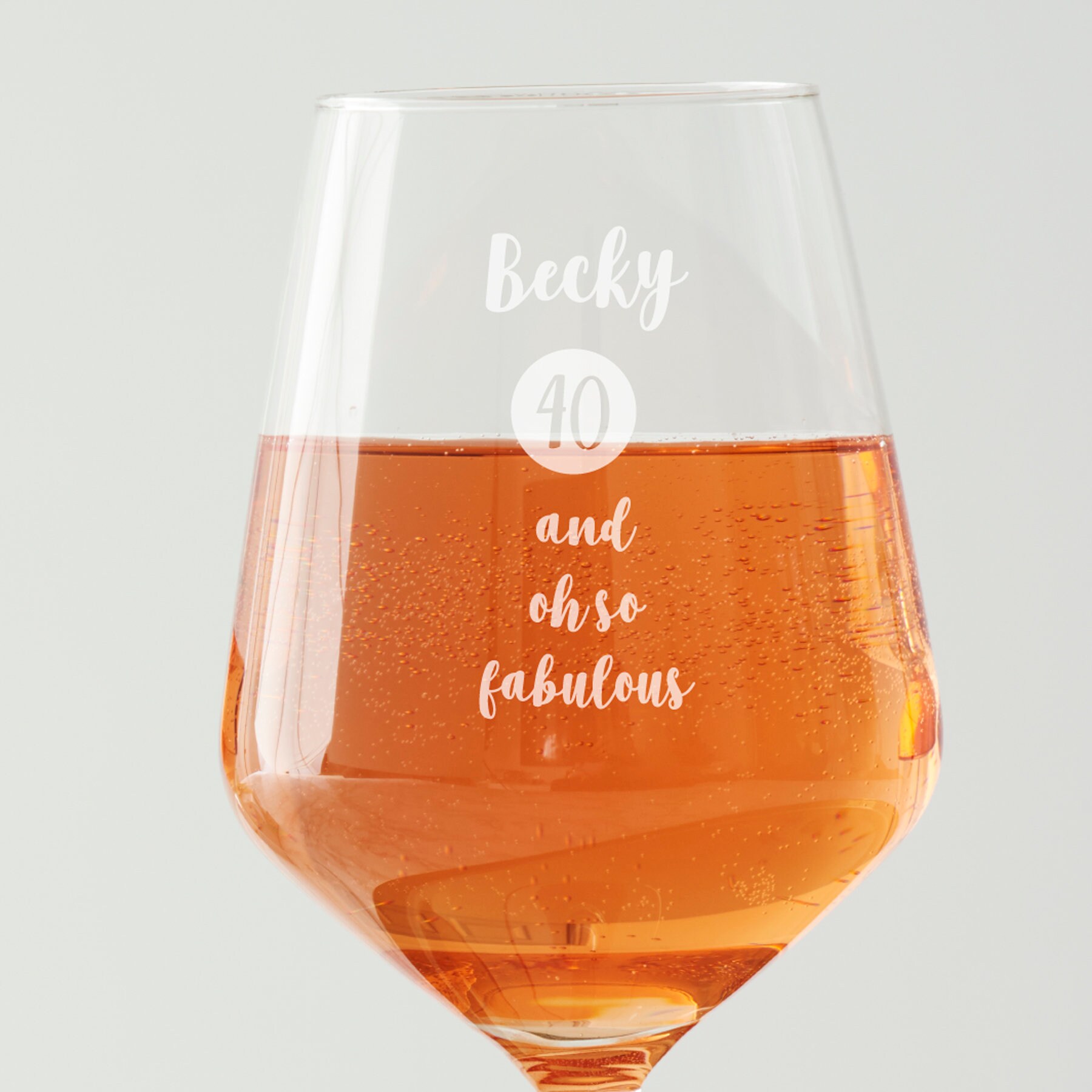 Personalised Special Age Birthday Glass 18th 21st 30th 40th Etsy Uk