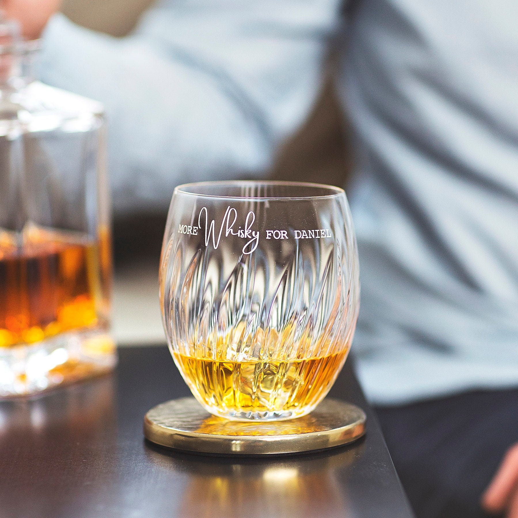 Personalised Whisky Crystal Glass Tumbler Whisky Lover Whisky Etsy