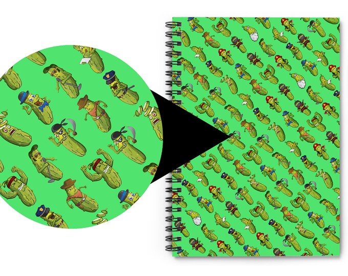 Kawaii Pickles Hardcover Journal, Notes Diary Notebook, Gift for Pickle ...