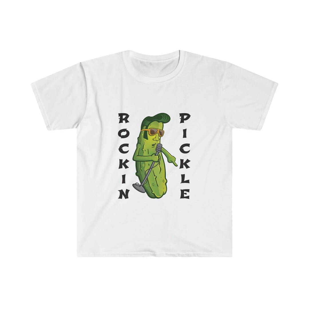 Funny Pickle Shirt | Pickle Clothes | Rockin' Pickle T-shirt | Cotton ...