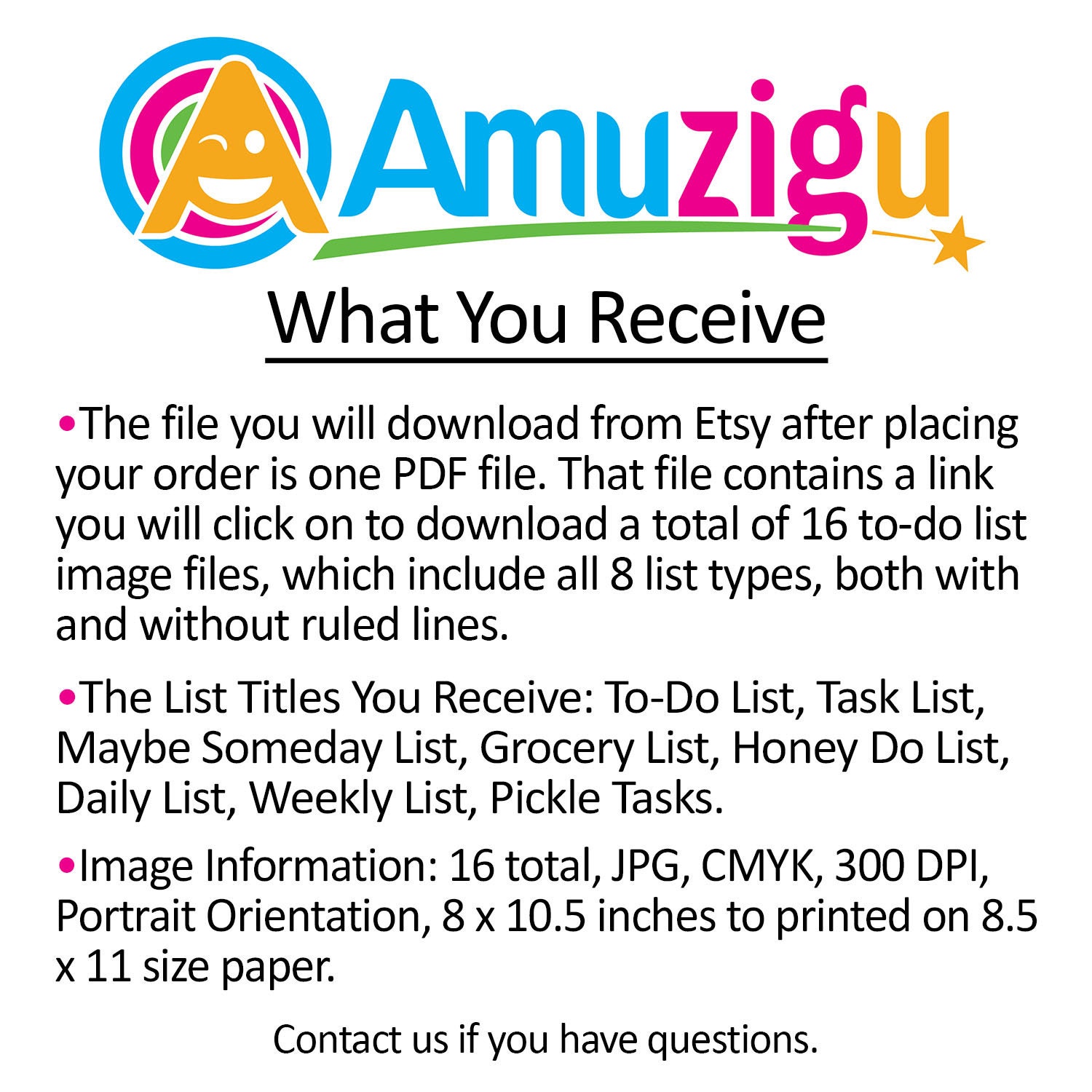 Pickle To-do Lists | Printable Lists | Pickle Accessories | Manage ...