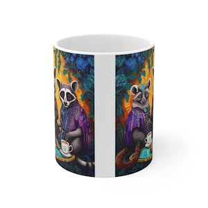Cute Lemur Mug Whimsical 11oz Animal Coffee Mugs Perfect Unique Gift ...