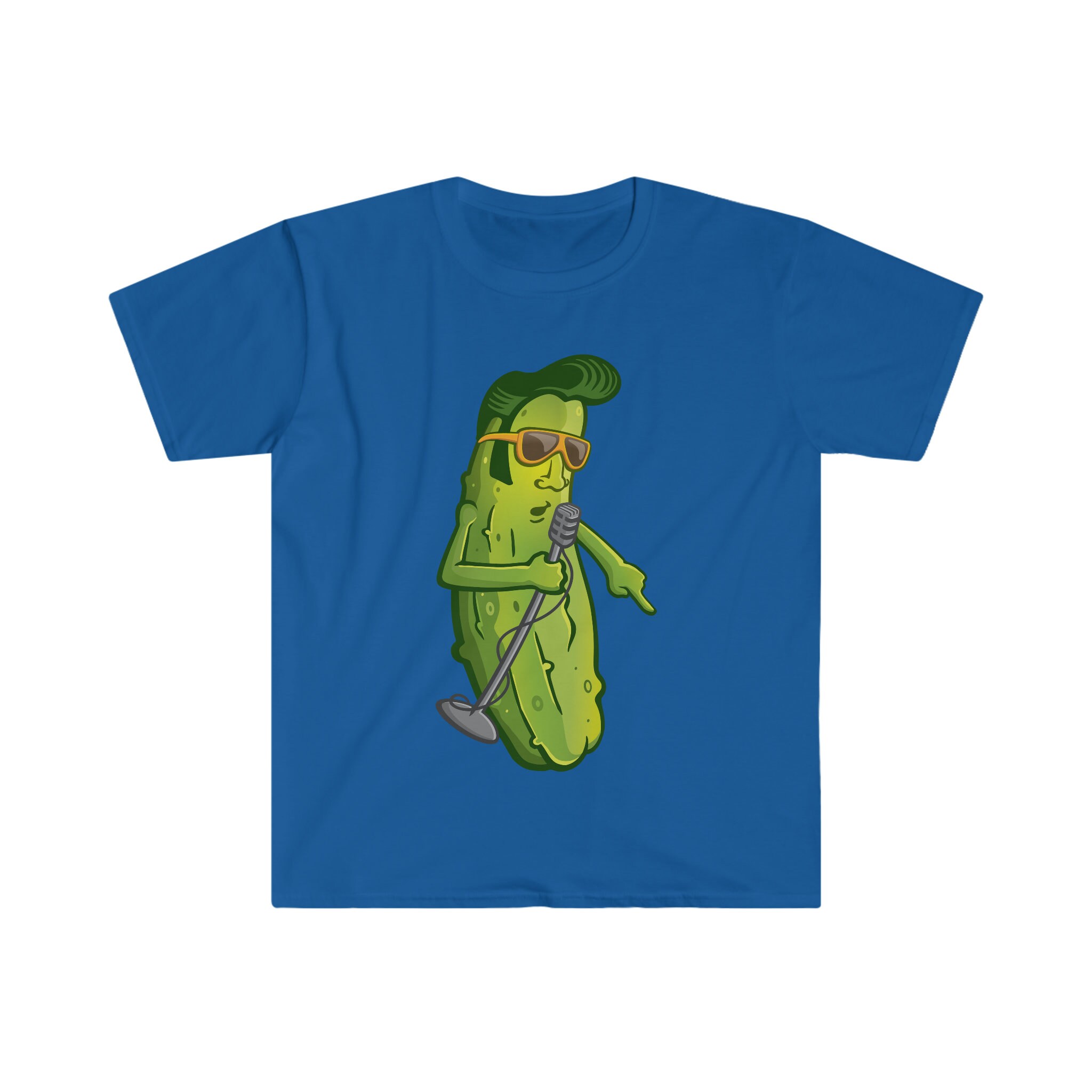 Funny Pickle Shirt Singing Pickle Rockin' Pickle T-shirt Cotton Unisex ...