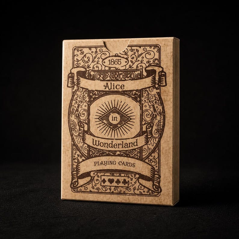 Alice Wonderland Vintage Playing Cards – Antique Style Poker Deck ...