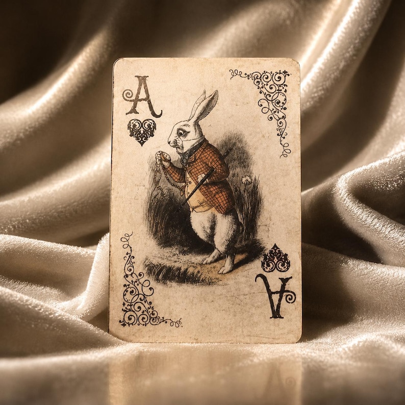 Alice Wonderland Vintage Playing Cards – Antique Style Poker Deck ...
