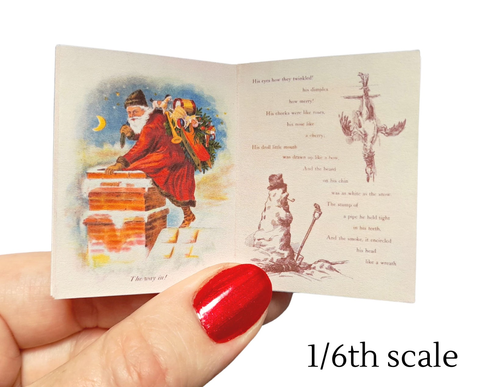 Miniature Christmas Book: 1/6, 1/12, 1/24 Dollhouse Scale (PDF Download ...