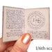 Mini Magical Manuscript Grimoire, Dollhouse Scale Book of Magic, 1/6th ...