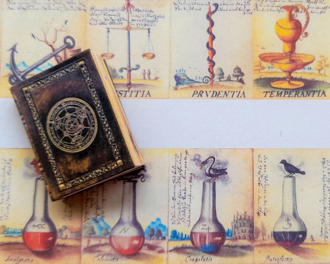 Alchemical Notebook 1/6th 1/12th Dollhouse Scale, Abridged Reproduction ...