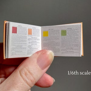 A Color Book for Mini Artists, Vintage Dollhouse Scale Mini Book 1:12 ...