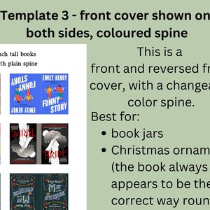 Mini Book Cover Templates, Mini Books for Book Jars, Reading Journals ...