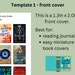 1/6th Scale Mini Book Cover Templates, Mini Books for Reading Journals ...