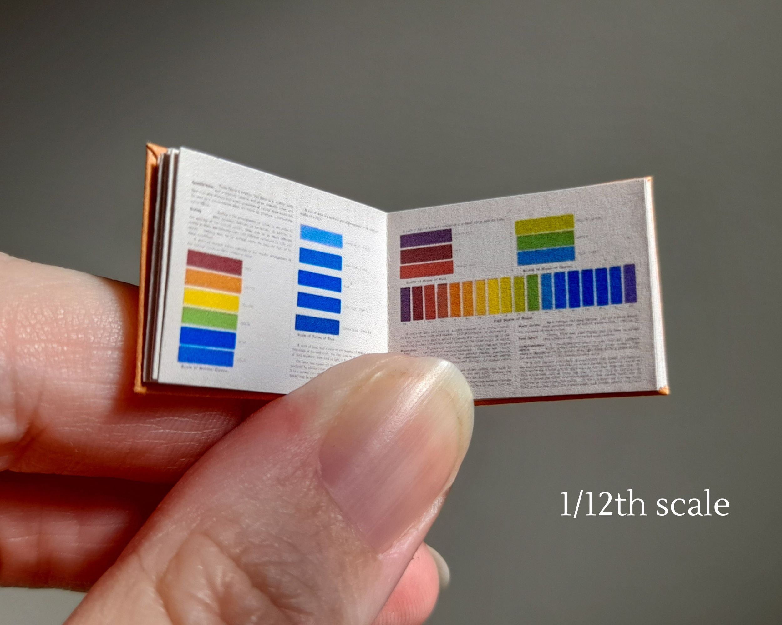 A Color Book for Mini Artists, Vintage Dollhouse Scale Mini Book 1:12 ...