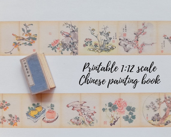 Printable Miniature Chinese Painting Manual Book From 1633 | Etsy