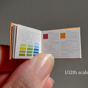 A Color Book for Mini Artists, Vintage Dollhouse Scale Mini Book 1:12 ...