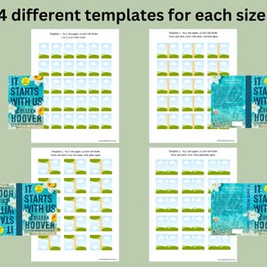 Mini Book Cover Templates, Mini Books for Book Jars, Reading Journals ...