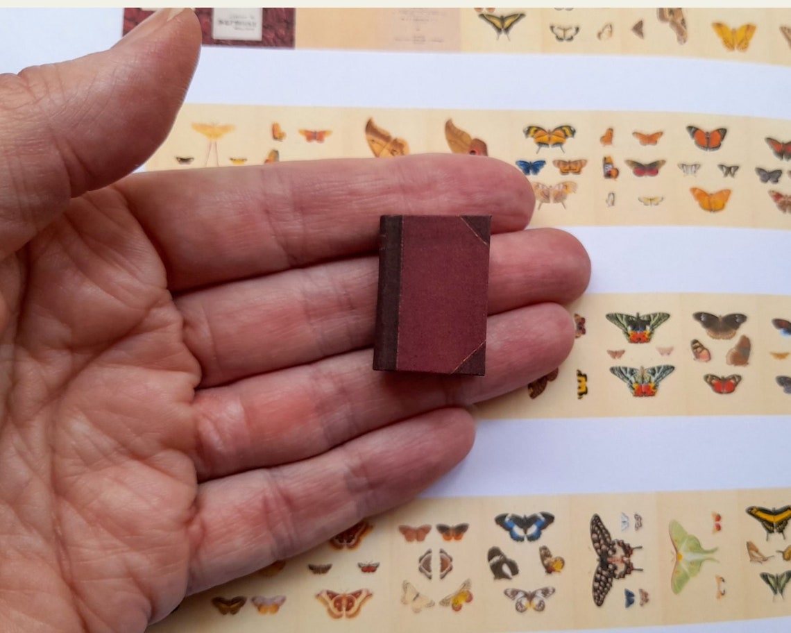 Printable Antique Miniature Illustrated Butterfly Book - Etsy