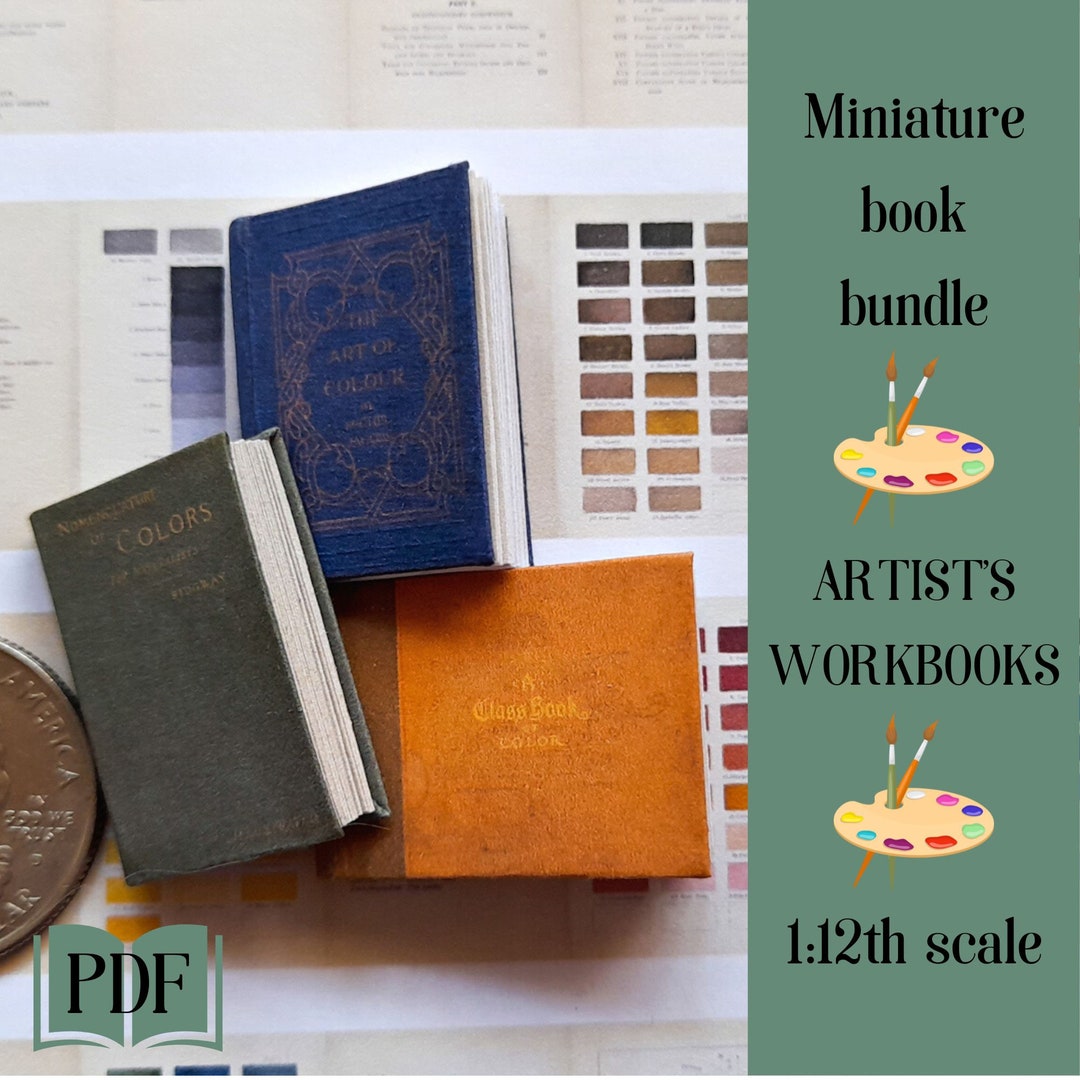 Super Saver Bundle of Printable Miniature Artist's Books, Set of 3, 1 ...
