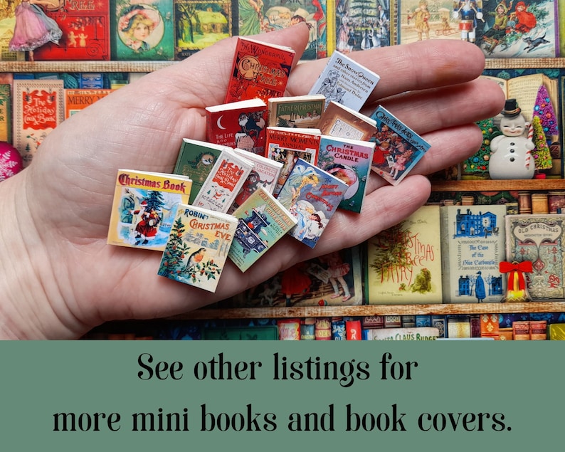 Miniature Christmas Book: 1/6, 1/12, 1/24 Dollhouse Scale (PDF Download ...