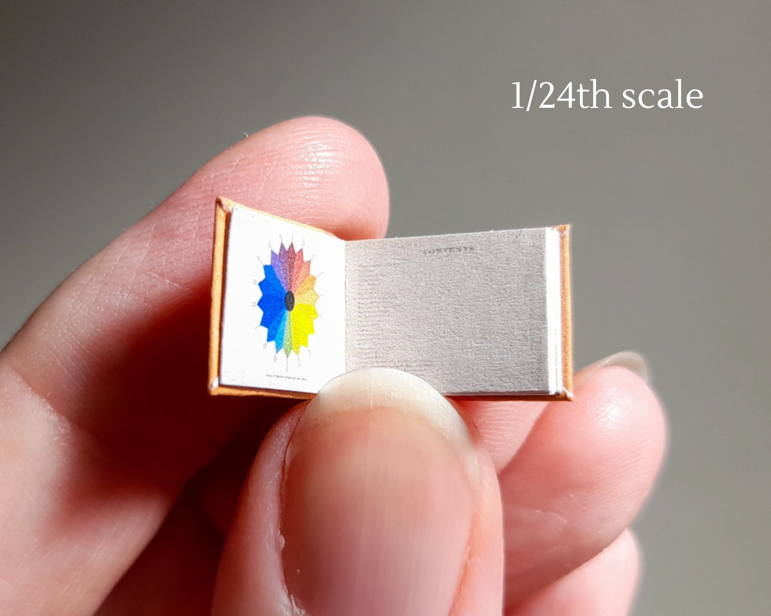A Color Book for Mini Artists, Vintage Dollhouse Scale Mini Book 1:12 ...