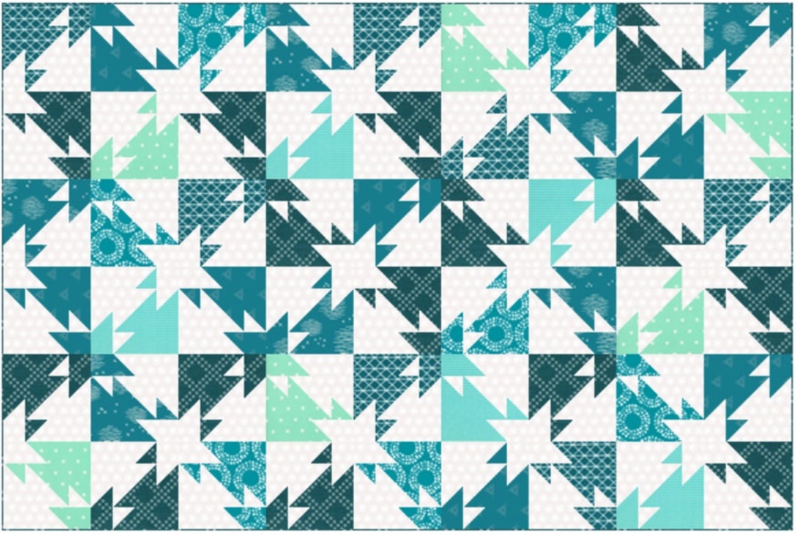 Triangle Challenge Modern Quilt Pattern Quilts Patchwork Sewing Fat ...