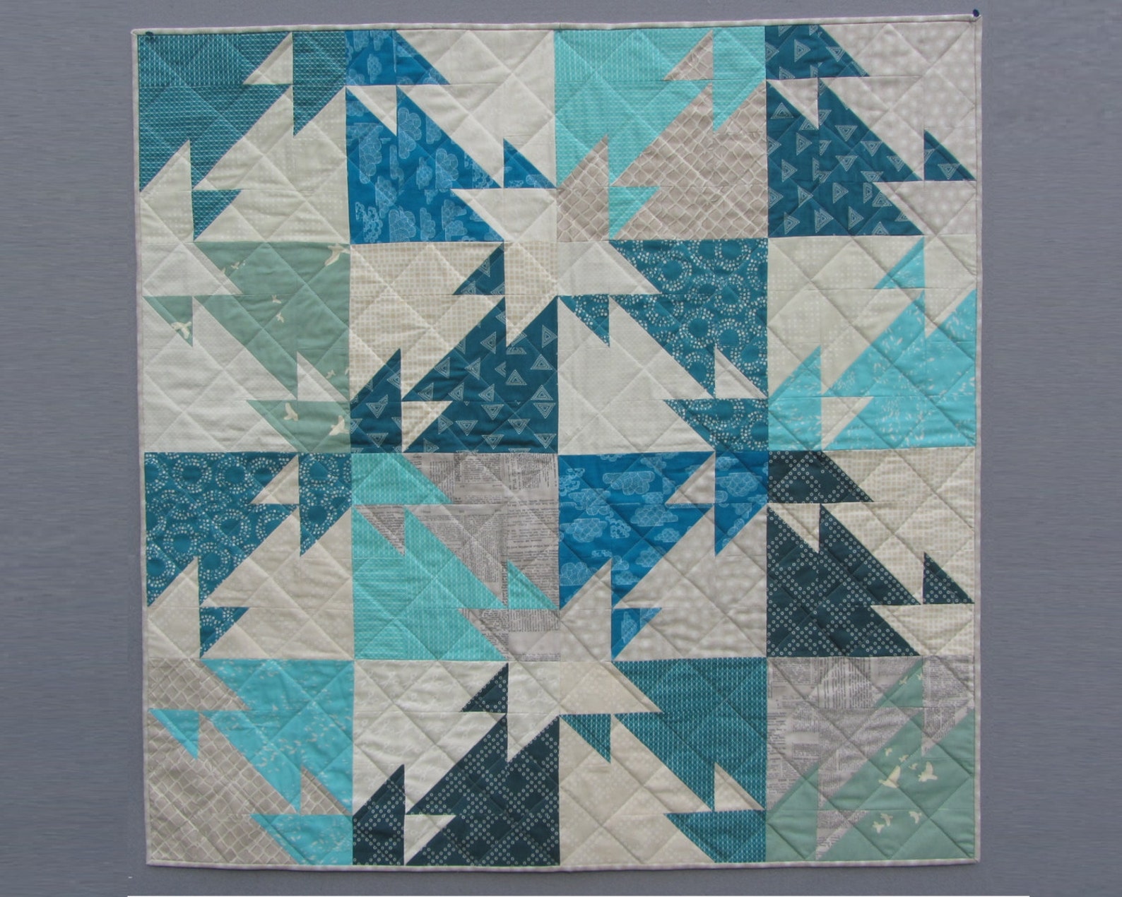 Triangle Challenge Modern Quilt Pattern Quilts Patchwork Sewing Fat ...