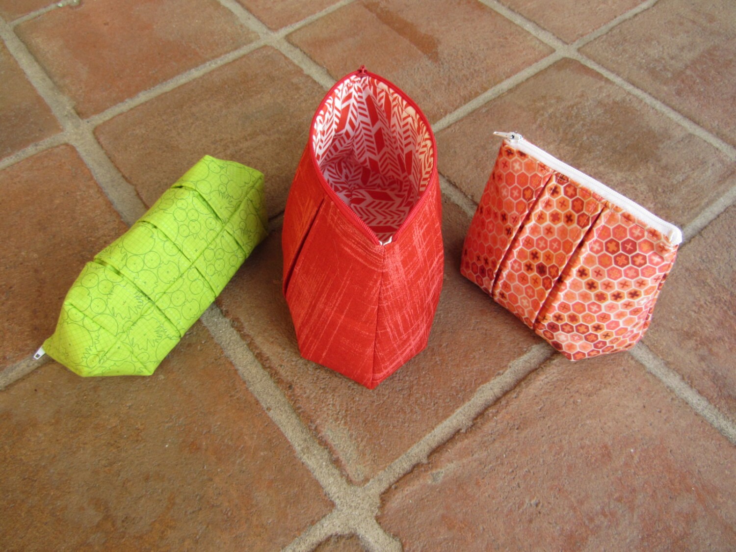 Perfect Pleated Zip Pouch Pattern - Ebook Zipper Bag Pdf Tutorial ...