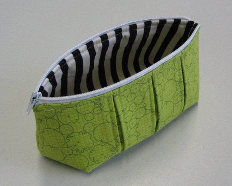 Perfect Pleated Zip Pouch Pattern - Ebook Zipper Bag Pdf Tutorial ...