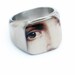 Lover's eye resin ring Eye ring. Signet ring. Modern | Etsy