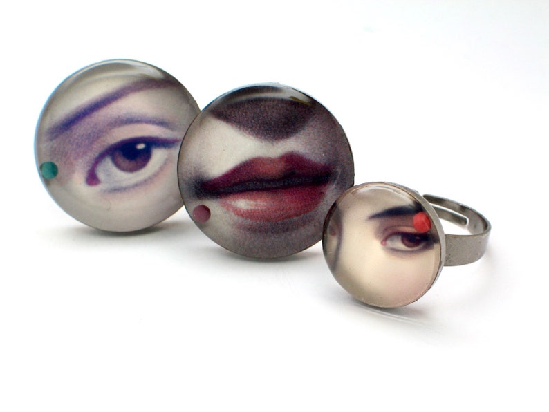 Lover's Eye Resin Ring Eye Ring. Modern Jewelry. Gift - Etsy