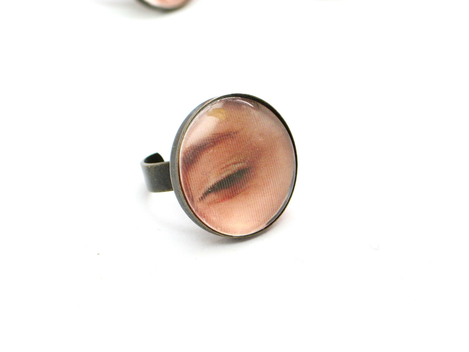 Winking eye. Smile ring Blinking Eye ring. 3D effect. | Etsy