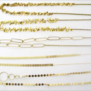 Gold Chain Necklace. Special Chain Necklace. Long Chain - Etsy