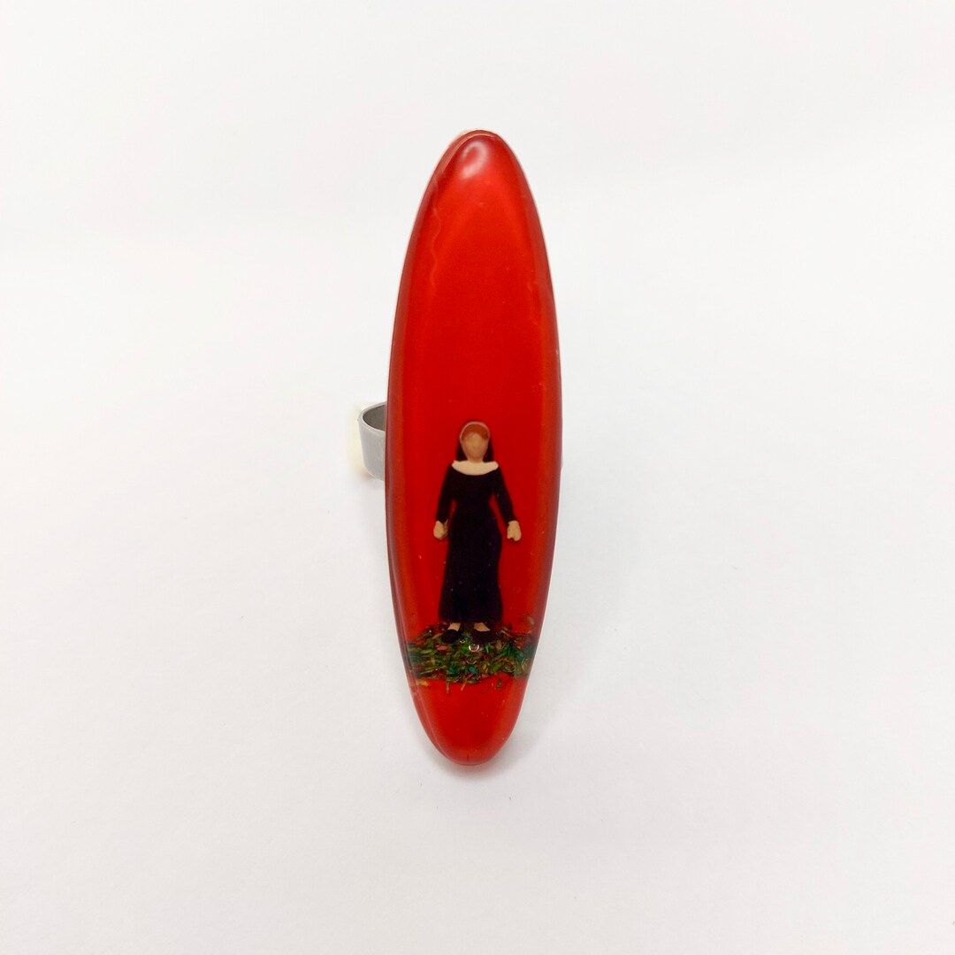 Nun Ring. Resin Rings. Modern Jewelry. Catholic Nun. Nun Ring, Resin ...