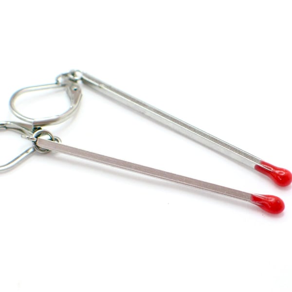 Matchstick Earrings - Etsy