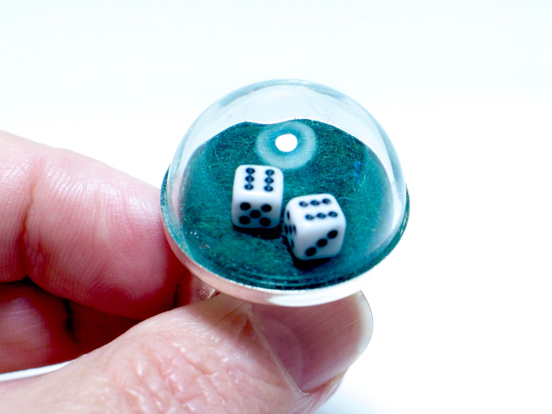 Dice Game. Gift for Gamers. Crystal Globe, Ring. Modern Jewelry Kinetic ...