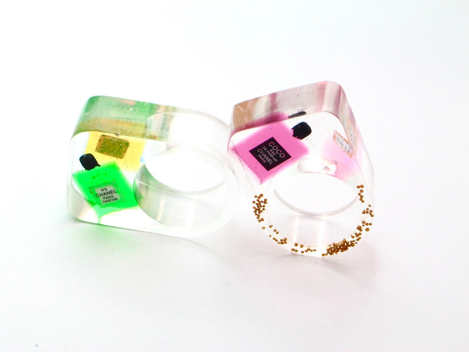 Resin Rings. Resin Jewelry. Perfume Bottle Ring Perfume - Etsy