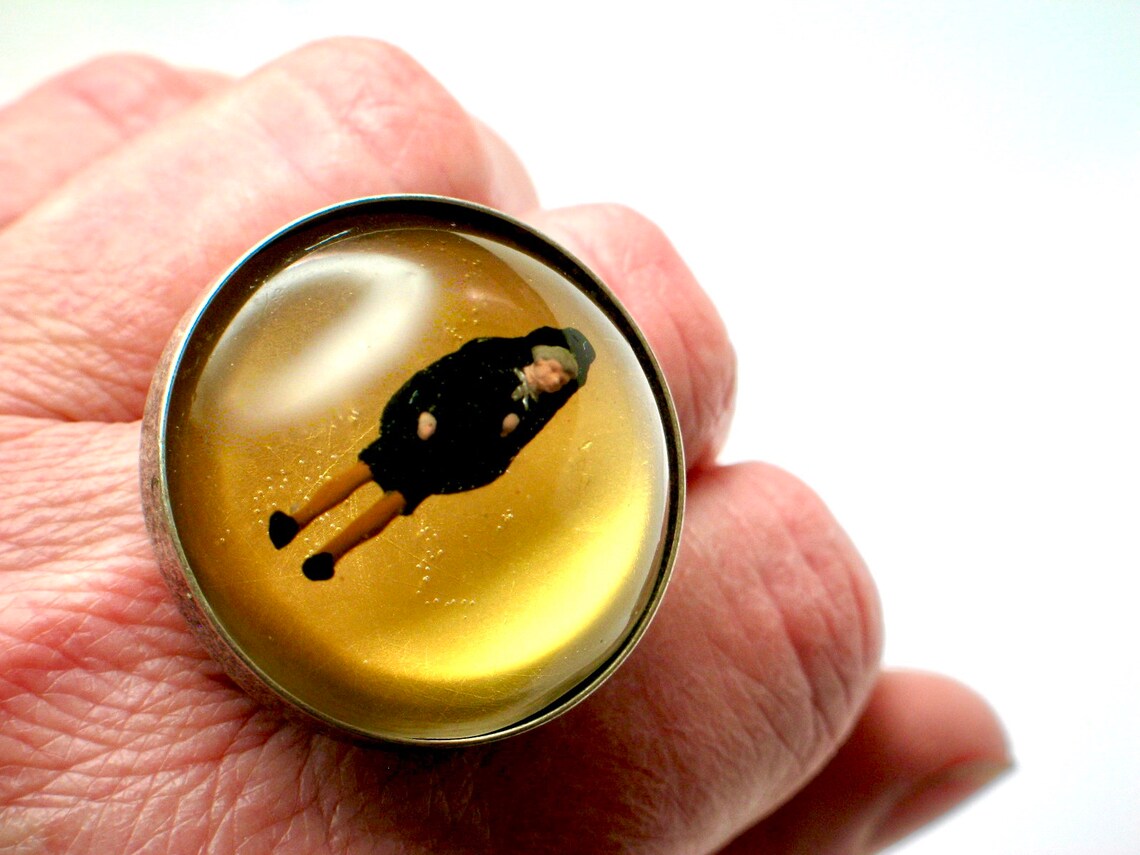 Easter Ring. Funny Ring. Resin Rings for Women. Resin Jewelry. - Etsy